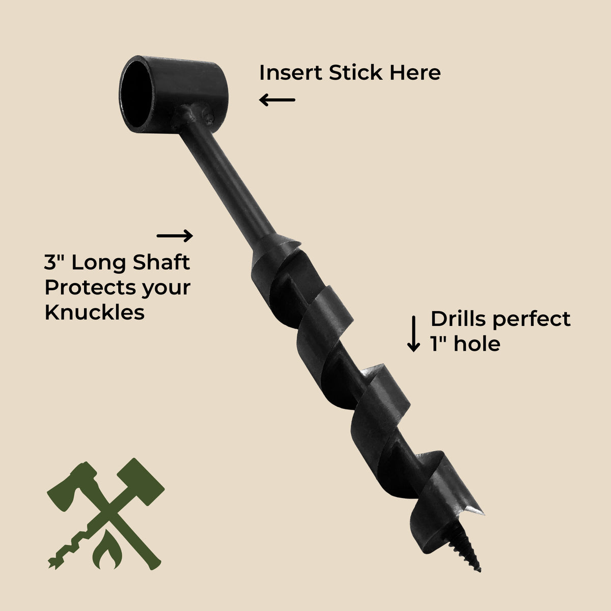 1 Inch Scotch Eye Auger – Bushcraft Survival