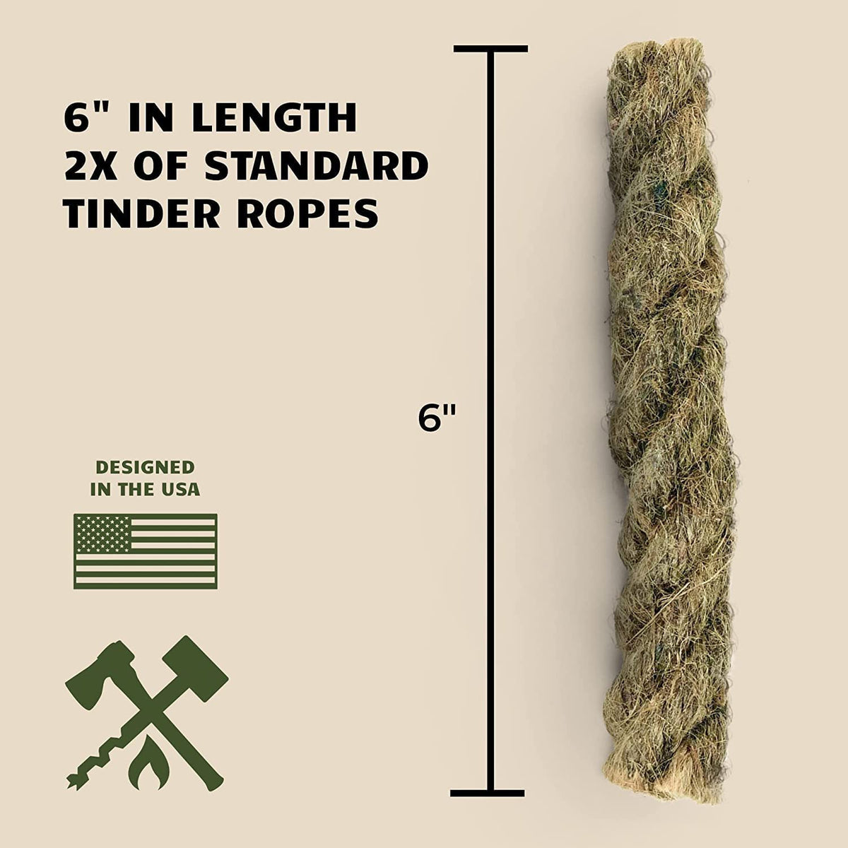 Buschcraft Survival Jumbo Jute Rope - Waterproof Tinder Rope - Camping ...